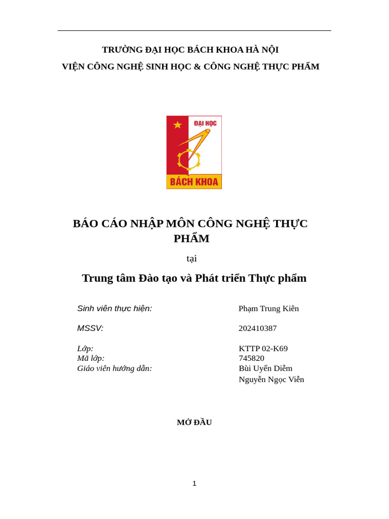Bản sao Đại học Bách Khoa Hà Nội | PDF