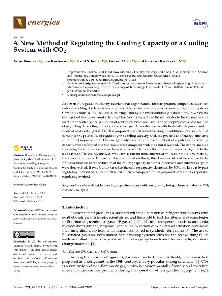 A New Method of Regulating The Cooling Capacity of Cooling Machine ...