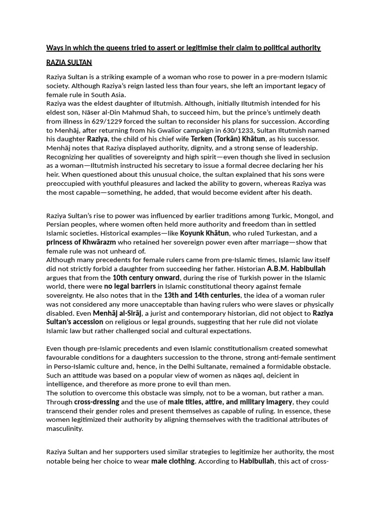 Razia Sultan | PDF