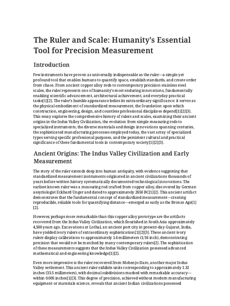History and Evolution of Rulers | PDF | Accuracy And Precision ...