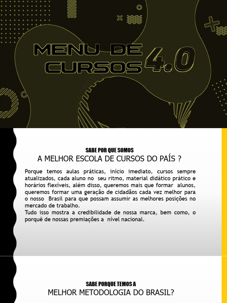 Menude Cursos Alta Performance Atualizado (2) (1) (2) | PDF