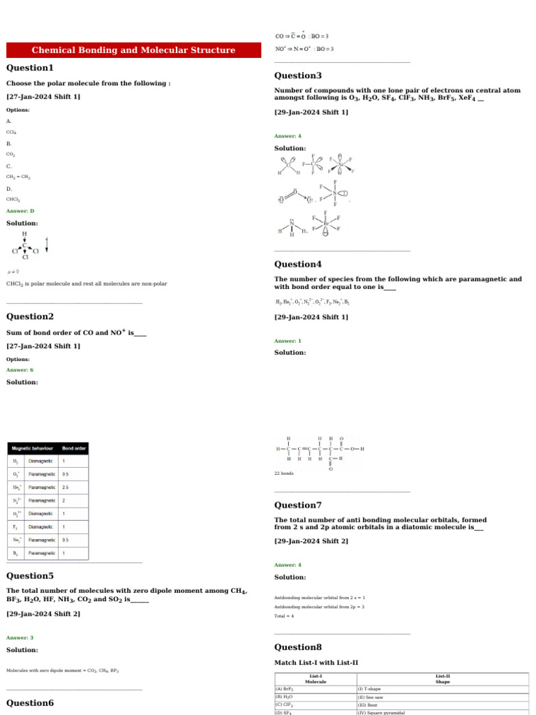 Selfstudys Com File (13) | PDF | Chemical Polarity | Chemical Bond