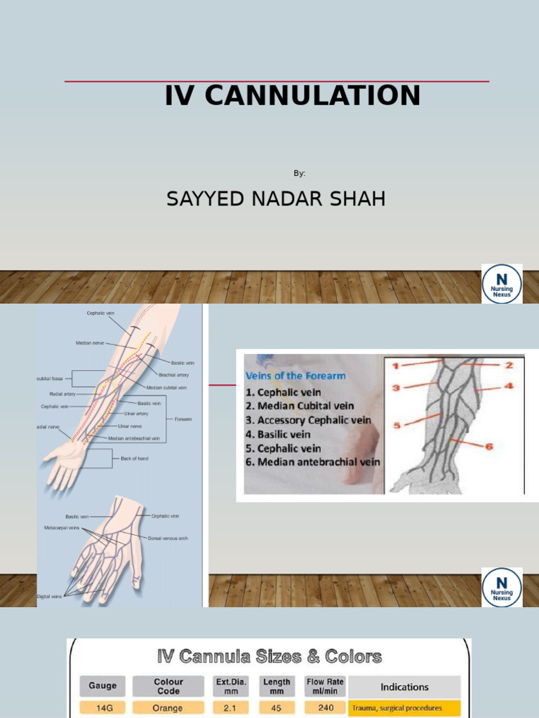IV Cannulation Procedure Guide | PDF | Medical Equipment | Clinical ...