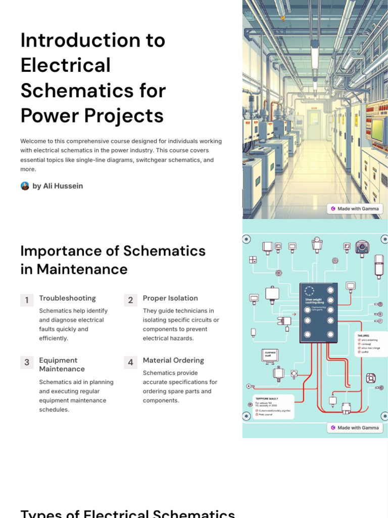 Electrical Schematics for Power Projects | PDF | Electrical Wiring ...