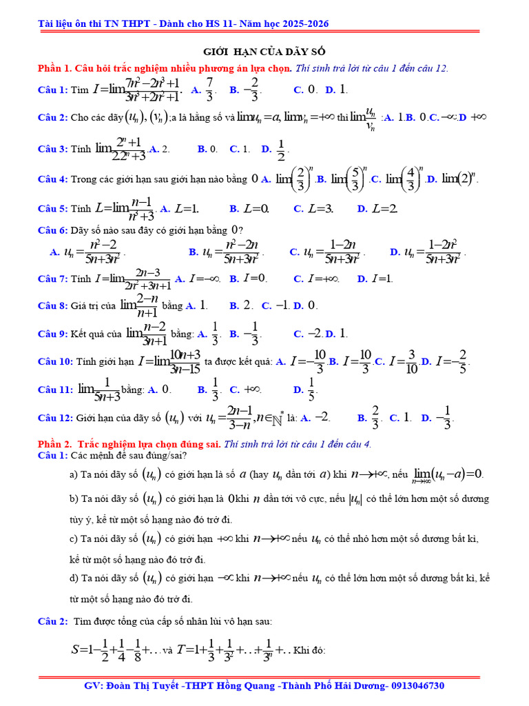 Gioi Han Day So | PDF