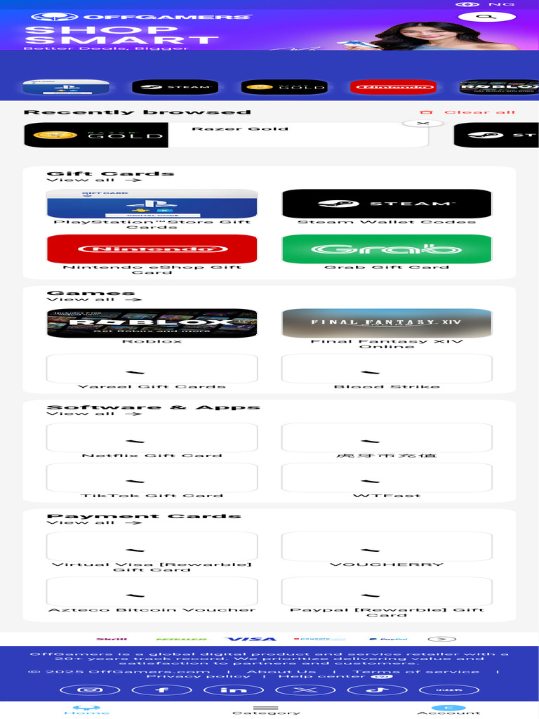 Buy Gift Cards, Game Cards & CD Keys - OffGamers Online Game Store | PDF