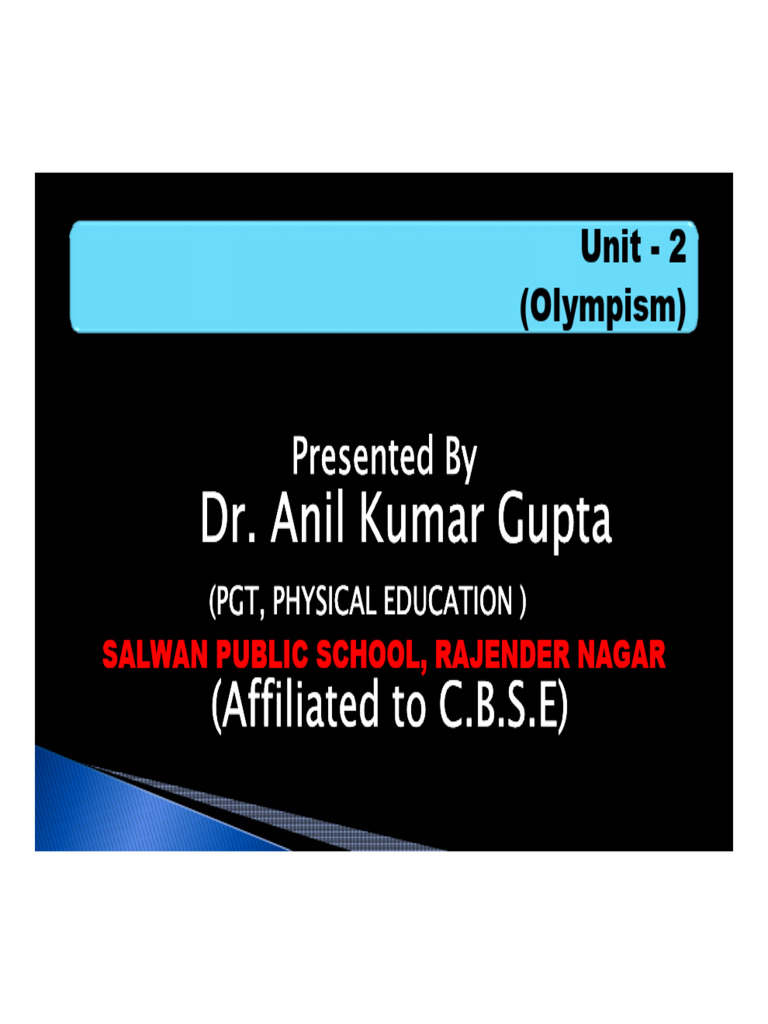 Understanding Olympism and Olympic Values | PDF | Olympic Games | Sports