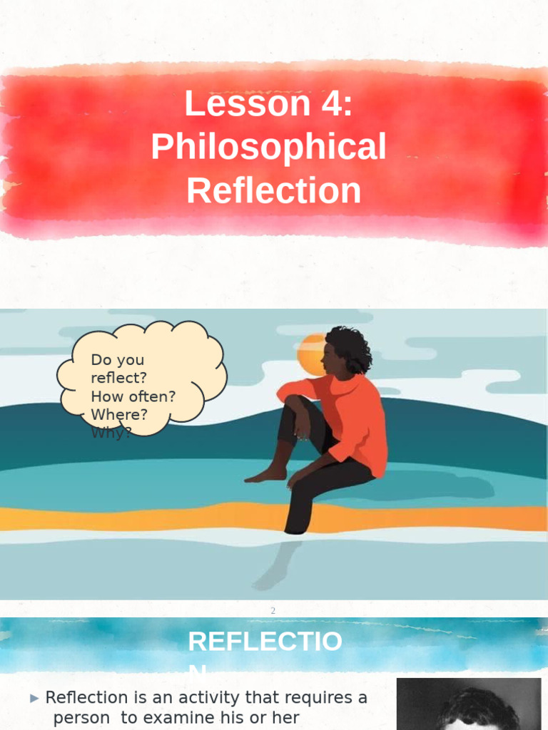 Understanding Philosophical Reflection | PDF | Thought | Epistemology