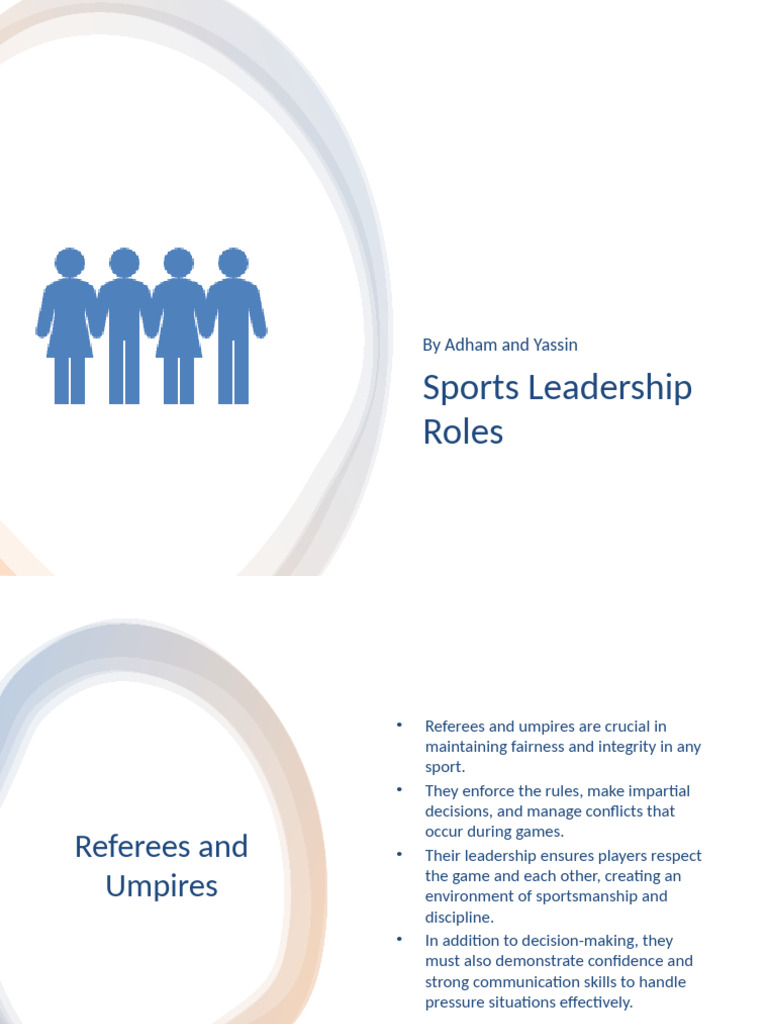 Essential Roles in Sports Leadership | PDF | Leadership | Sports