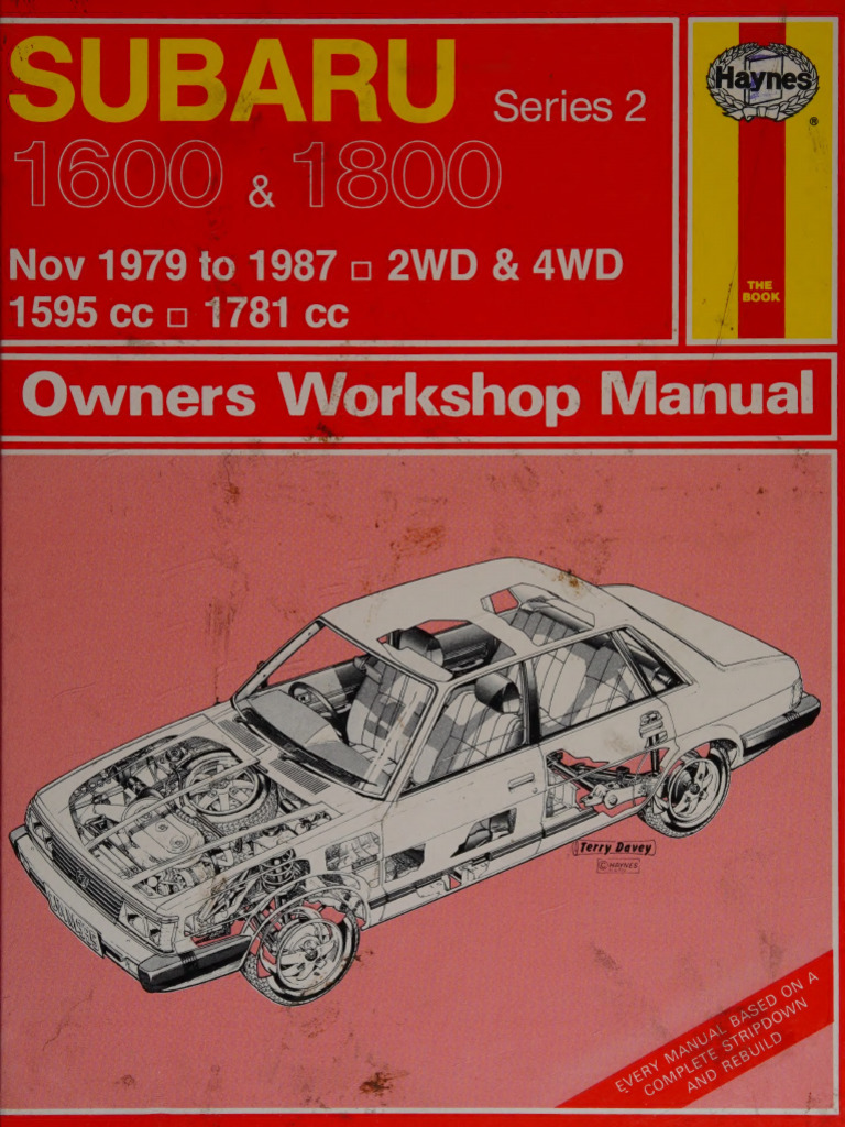 Subaru 1600 & 1800 Workshop Manual | PDF | Automotive Industry ...