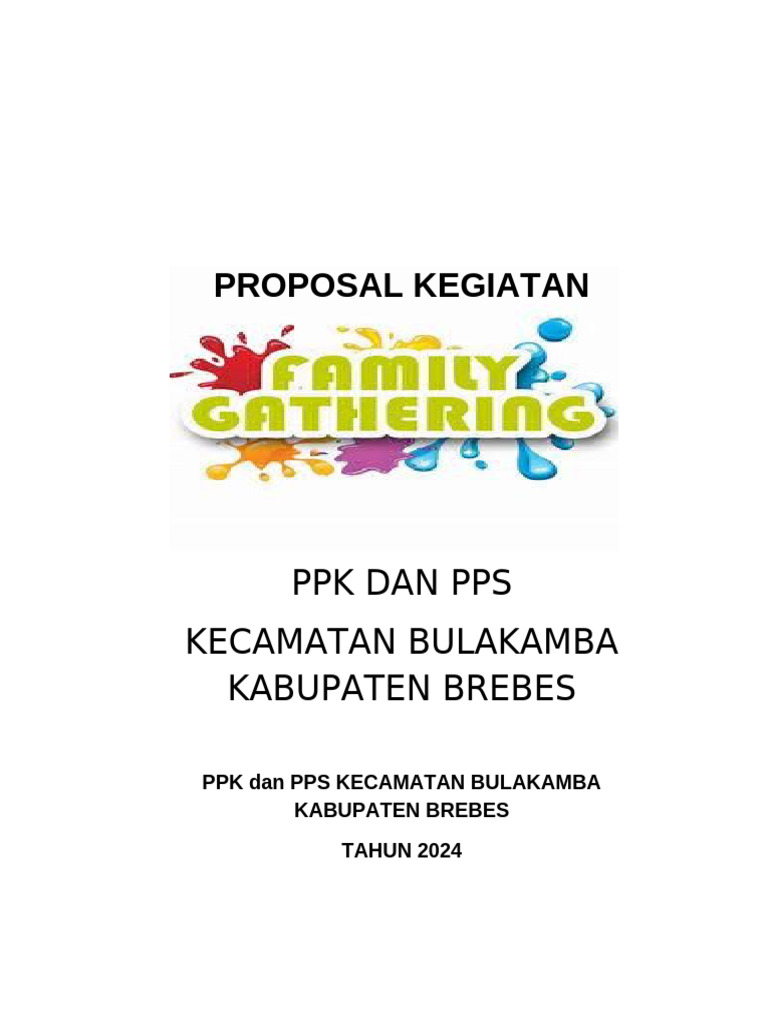 Proposal Family Gathering | PDF