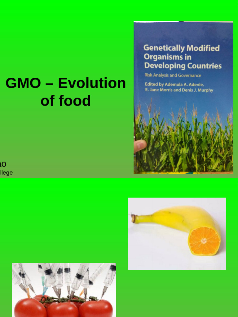 About Genetically Modified Organisms in Developing Countries | PDF