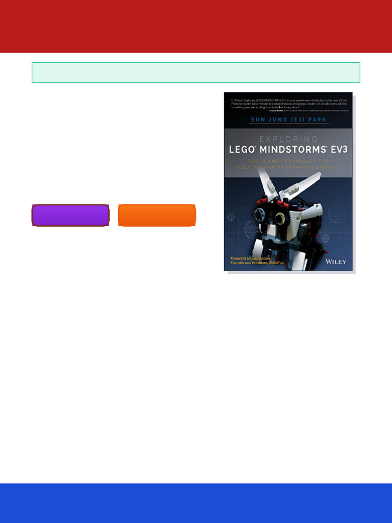 Exploring LEGO Mindstorms EV3 Tools and Techniques for Building and ...