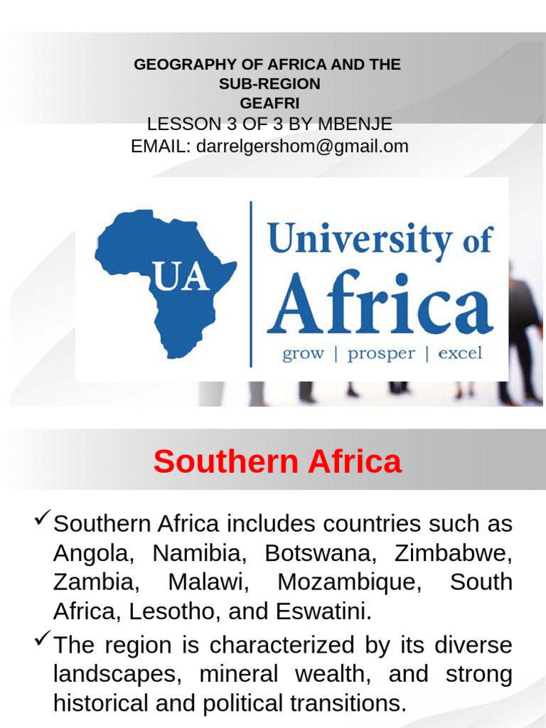 3 of 3 Geography of Africa | PDF | Southern Africa | Africa