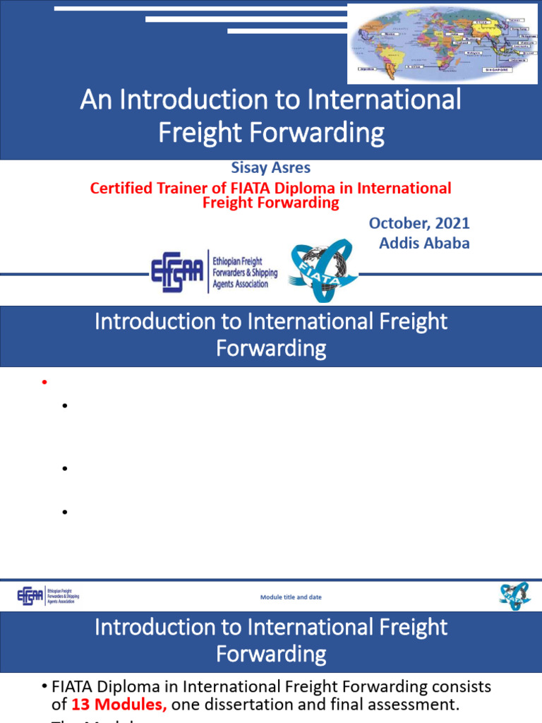 Introduction to International Freight Forwarding | PDF | Cargo ...