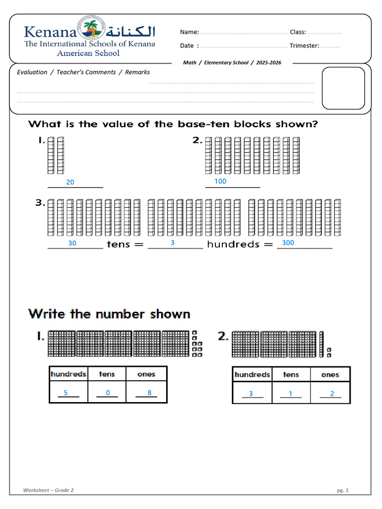 MathGr2-Model AnswerFinal Woeksheet Tri | PDF