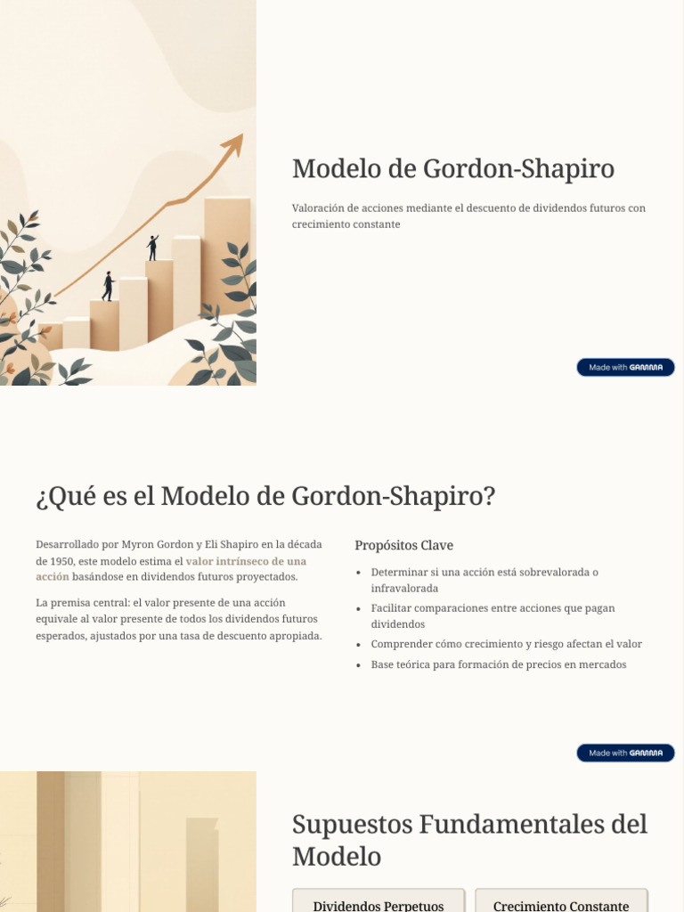 Modelo de Gordon Shapiro | PDF | Compartir (Finanzas) | Mercados ...