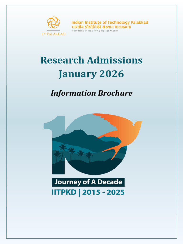 Research Information Brochure January 2026 | PDF | Artificial ...