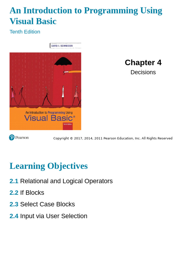 Ch04 accessiblePPT | PDF | Boolean Data Type | Computer Programming