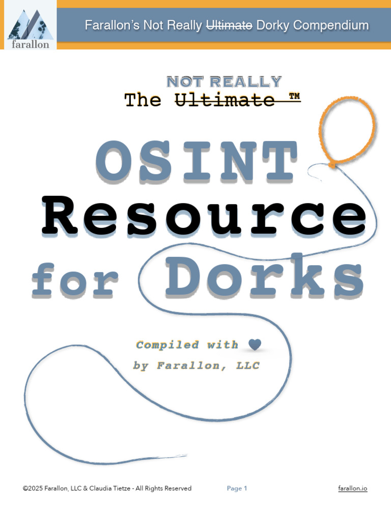 Osint Dorky Compendium Guide Pdf Cloud Computing