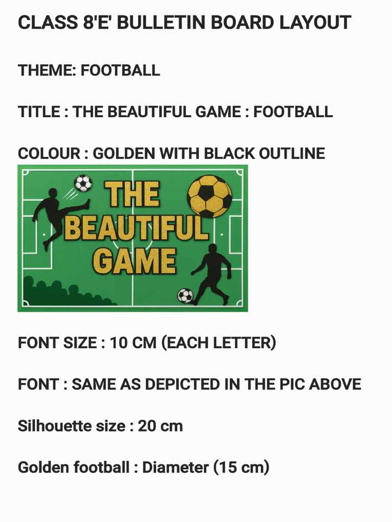 Class 8 'E' Bulletin Board Execution Layout | PDF | Association ...