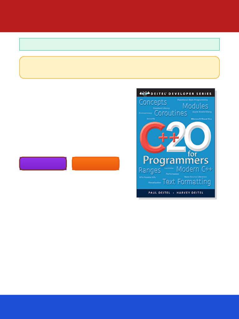 C++20 for Programmers (Deitel Developer Series) 3rd Edition Paul Deitel ...