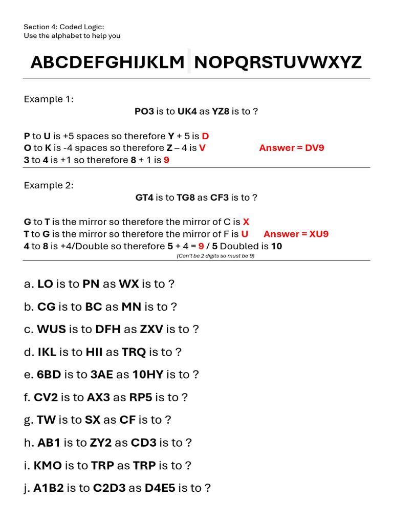 Double: Triple Letter Analogies | PDF