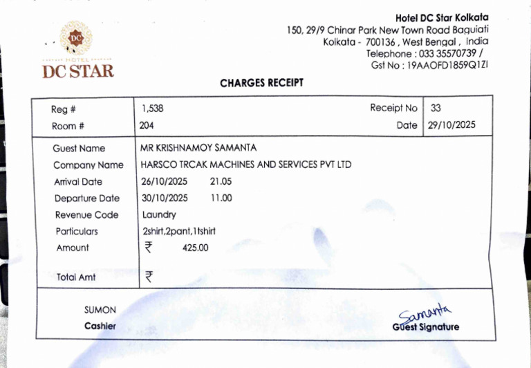 Laundry Bill | PDF