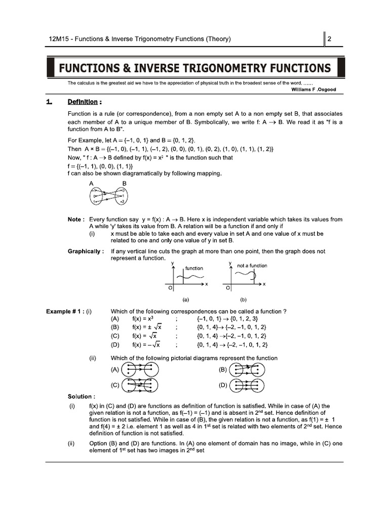 12M15 | PDF | Function (Mathematics) | Trigonometric Functions