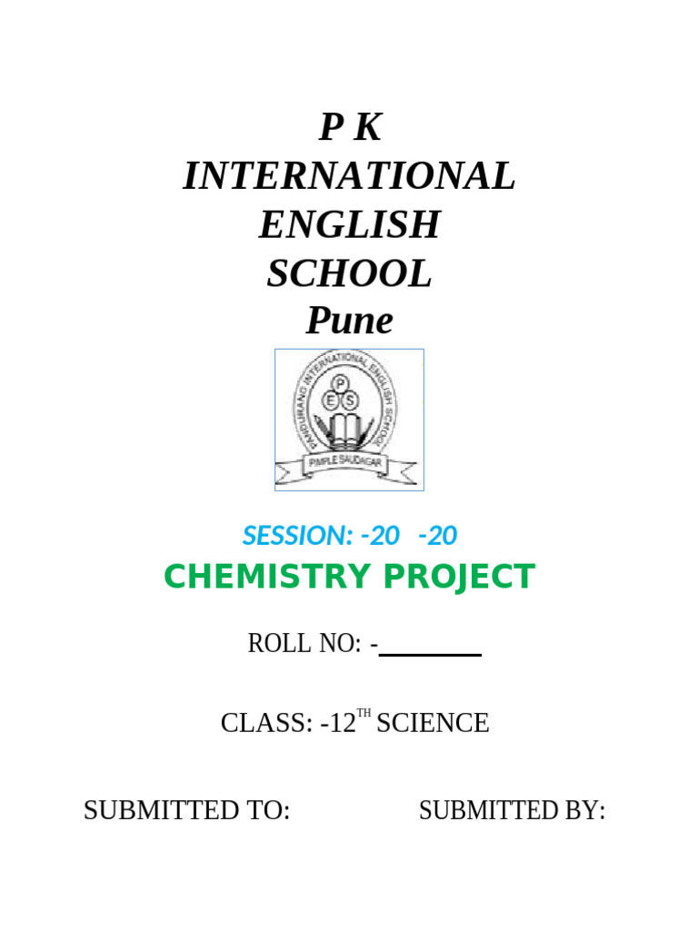 PK College Chemistry Certifictae | PDF