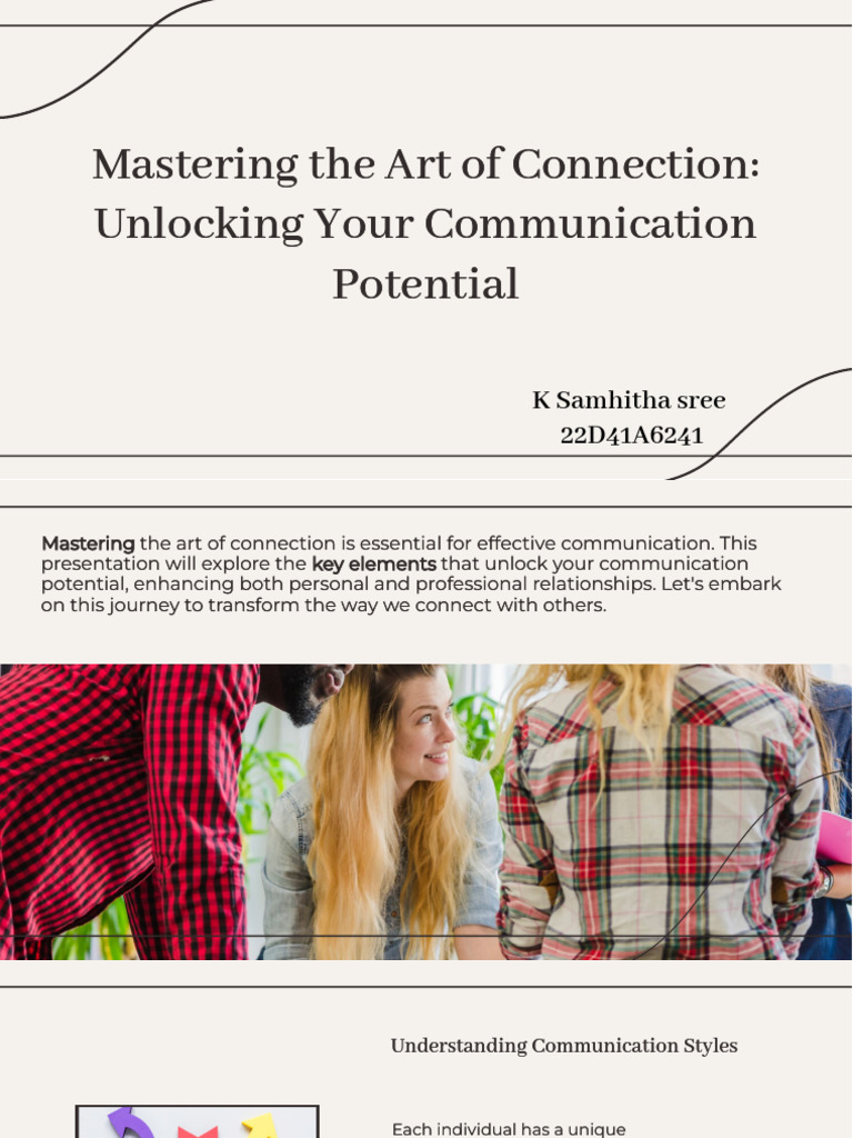Slidesgo Mastering the Art of Connection Unlocking Your Communication Potential ...