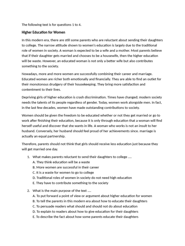 Hortatory Exposition Text Kelas 11 | PDF | Gender Role