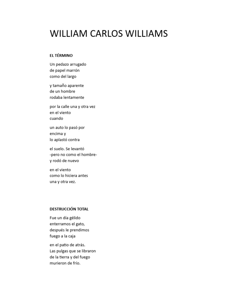 William Carlos Williams | PDF