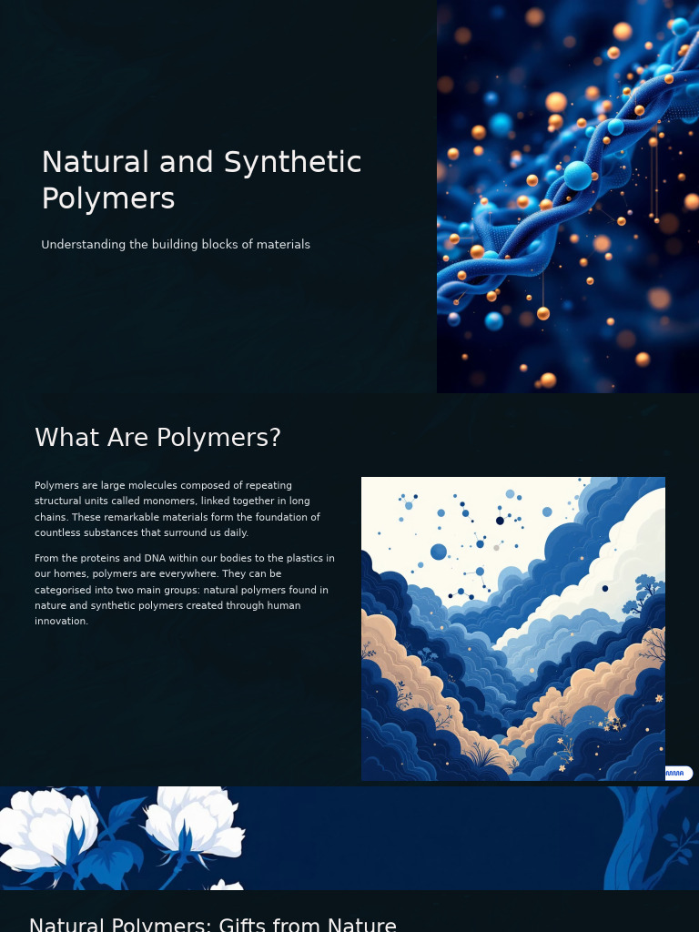 Natural and Synthetic Polymers | PDF | Polymers | Biopolymer