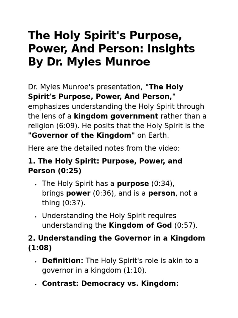 Understanding the Holy Spirit's Role | PDF | Jesus | Holy Spirit