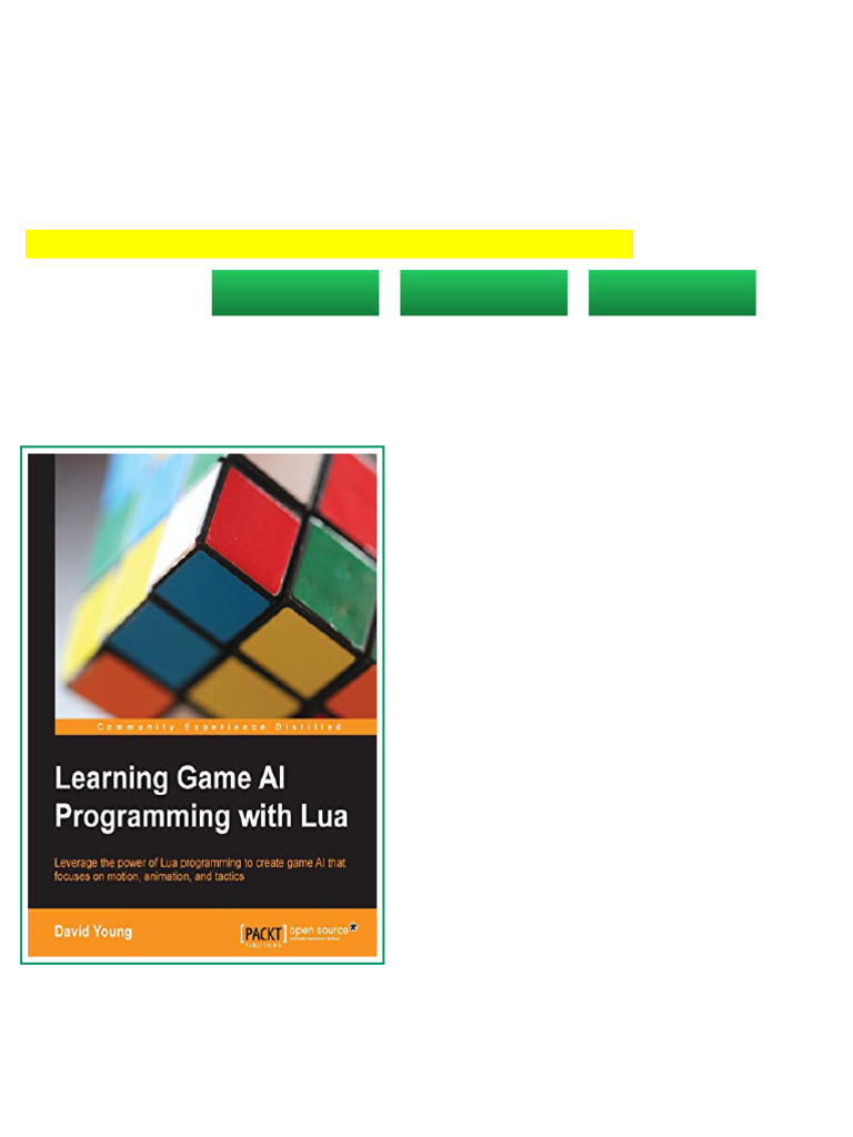 Learning Game AI Programming with Lua 1st Edition David Young available ...