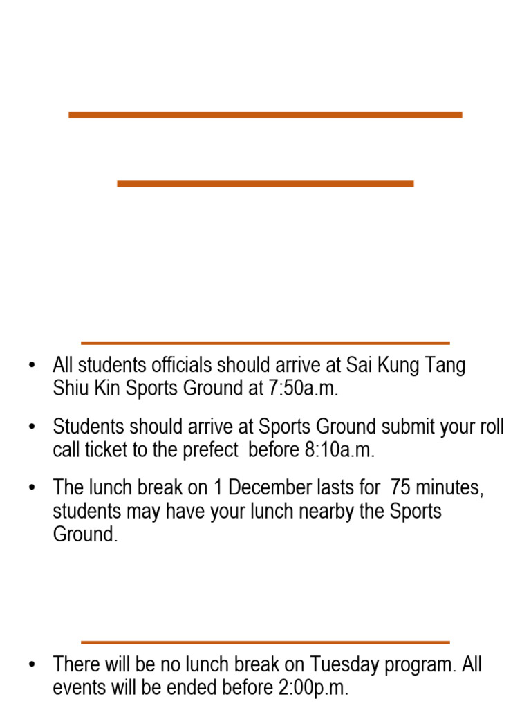 The 30th Athletics Meet Reminders | PDF | Public Transport | Transport