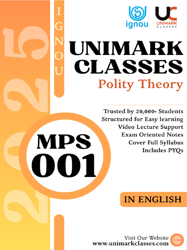 Mps 001 English Unimark Classes 2025 Notes Afxnyn | PDF | Antonio ...