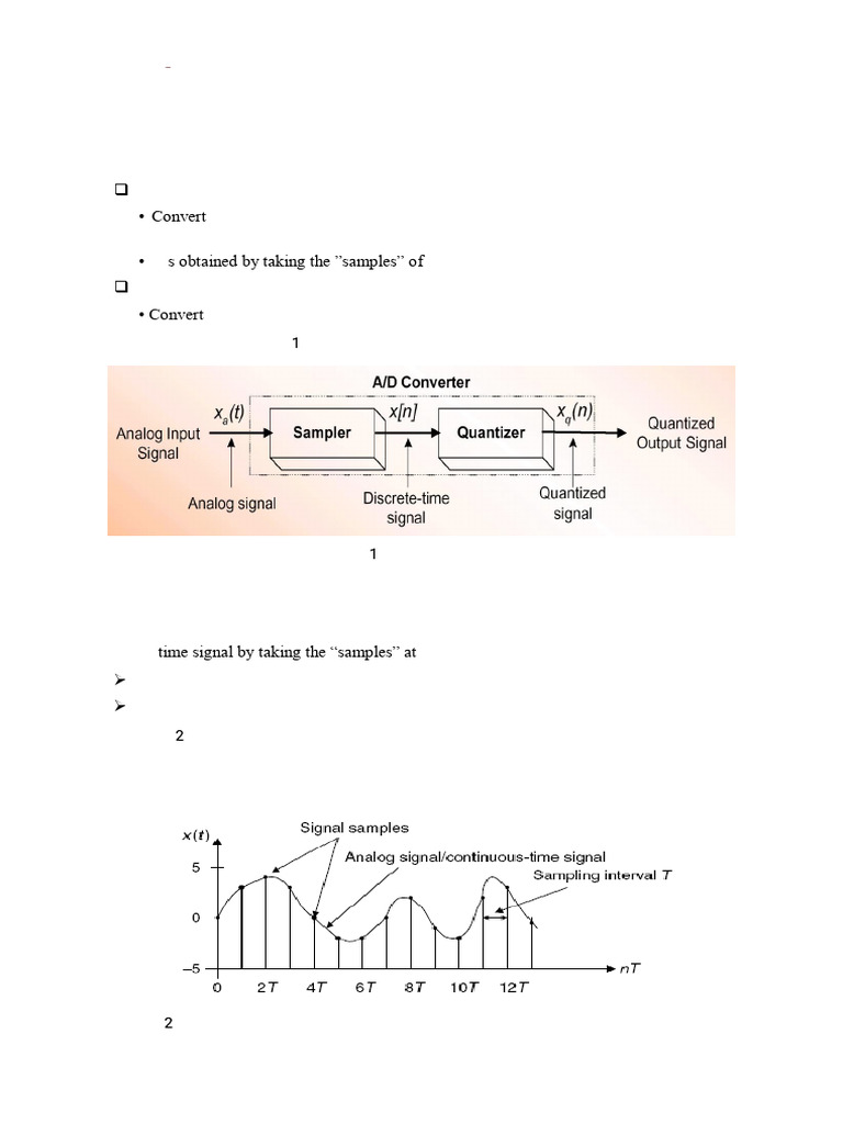 lecture 2 dsp (1) | PDF | Sampling (Signal Processing) | Analog To ...