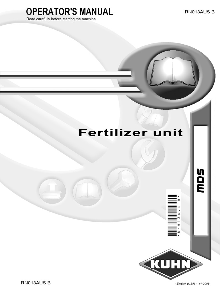 MDS Fertilizer Broadcaster Manual | PDF | Tractor | Safety