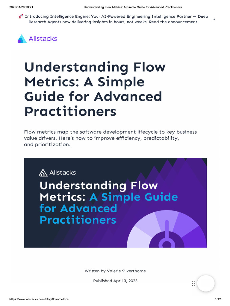 Understanding Flow Metrics | PDF