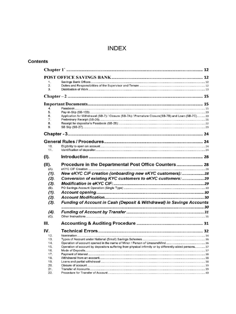 Index of Cbs Manual 25-26-1 | PDF
