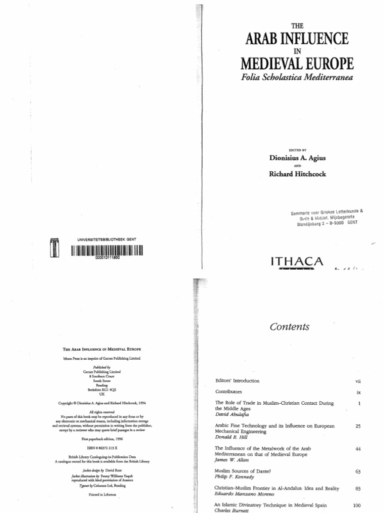 Agius - Arab Influence in Medieval Europe | PDF | Crusades | Egypt