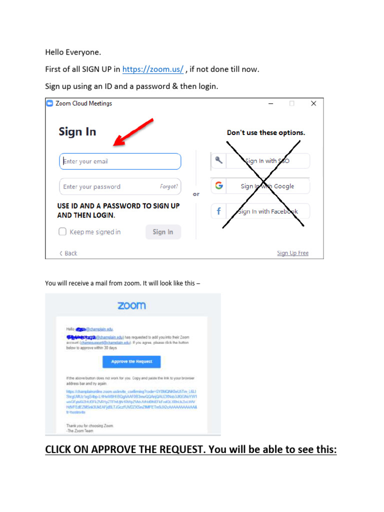 1 Zoom Activation Process - Do This To Access The | PDF