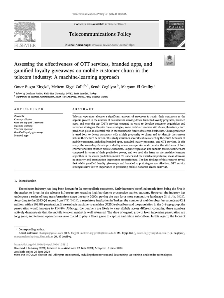 Assessing The Effectiveness of OTT Services, Branded Apps and Machine ...