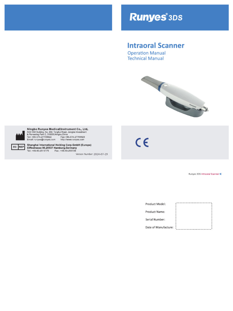 Runyes Intraoral Scanner | PDF