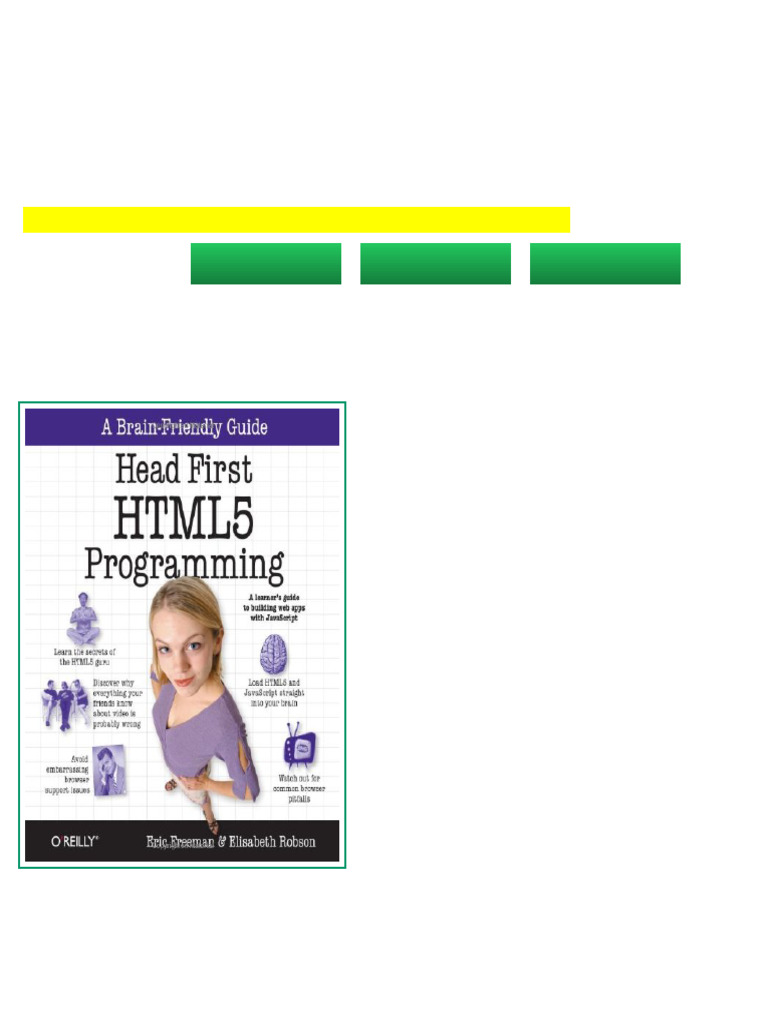 Head First HTML5 Programming Building Web Apps with JavaScript 1st ...