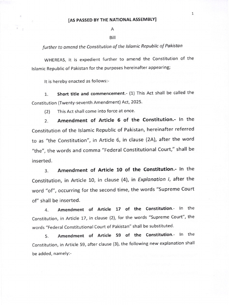 27th Amendment Constitution | PDF | Jurisdiction | Chief Justice Of The ...