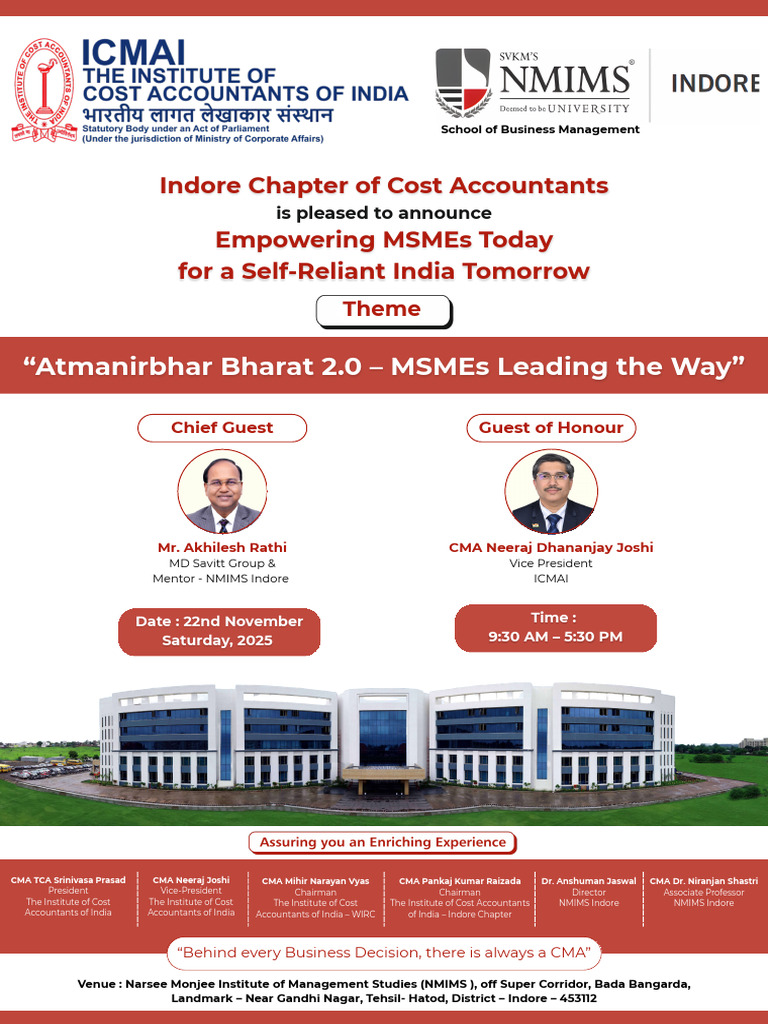 Icmai Brochure | PDF | Economies | Business