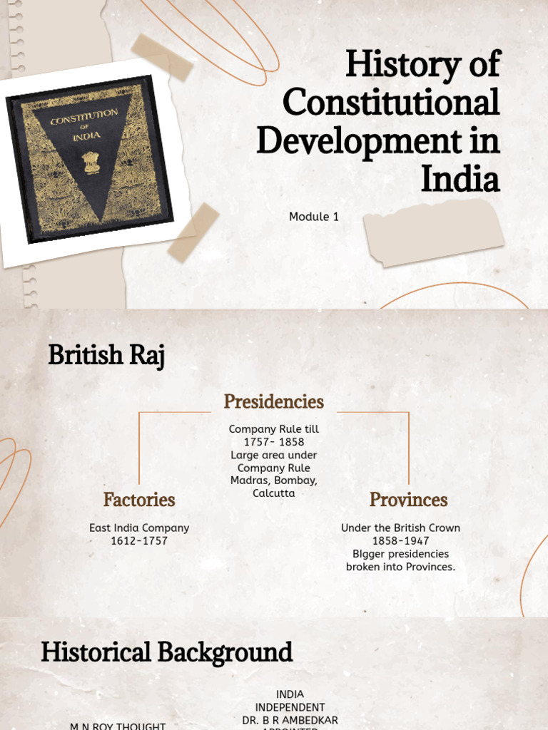 History of Constitutional Development in India | PDF | Partition Of ...